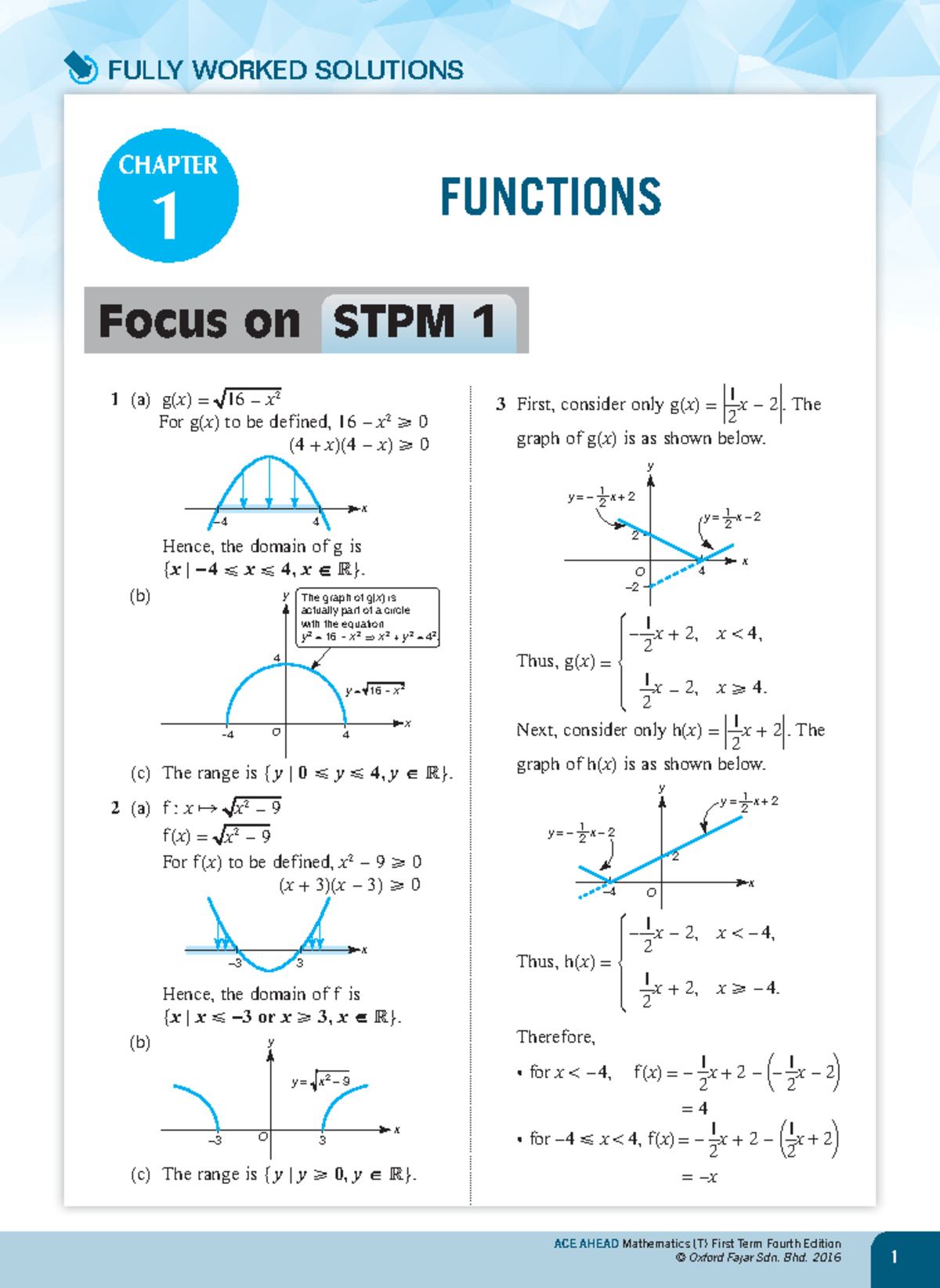 STPM Mathematics T Functions - Expert Solutions to First Term Problems ...