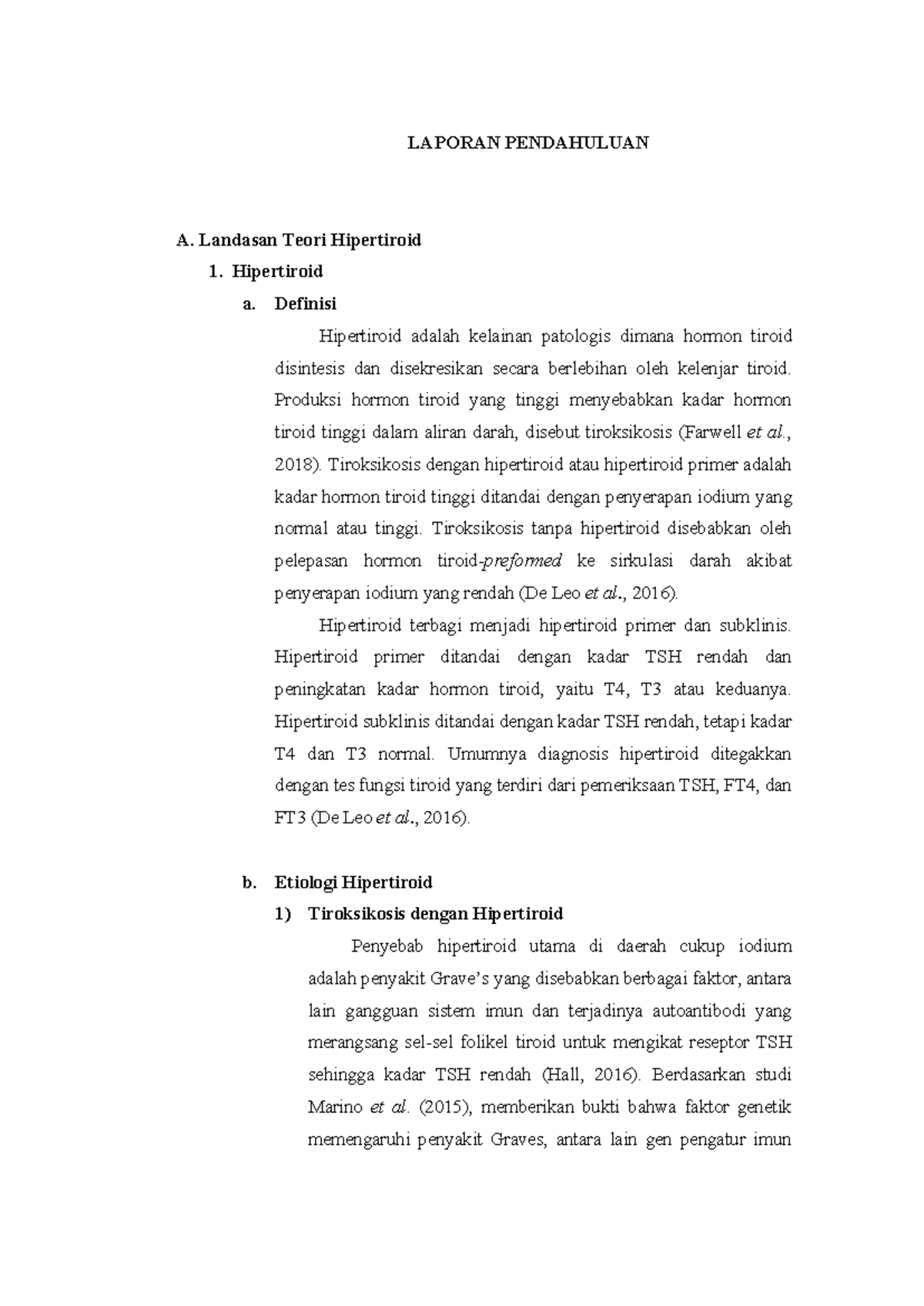 Bab II: Teori dan Diagnosis Hipertiroid serta Terapi Tiroksikosis - Studocu
