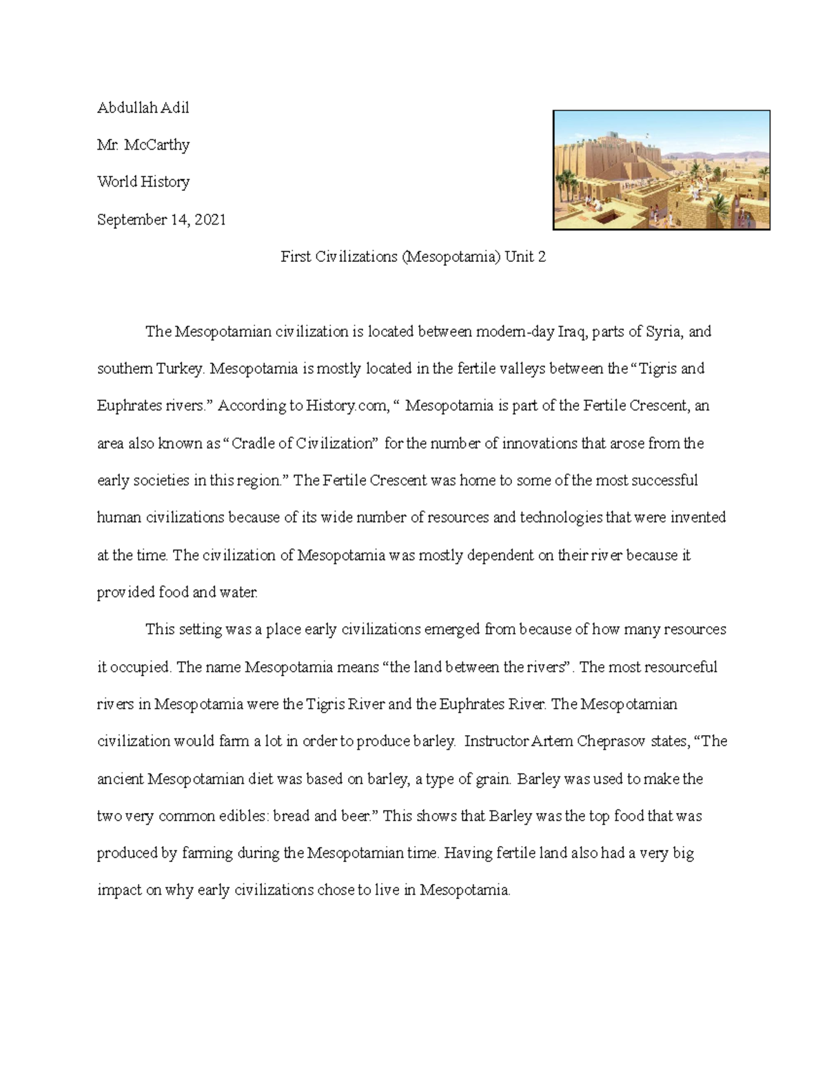 Unit 2: Exploring Mesopotamian Civilization and Its Innovations - Studocu