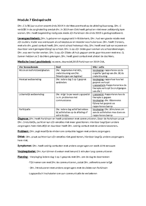 B1-K1-W3 - draagt mede zorg voor het individuele plan van de zorgvrager - V1: methodisch werken ...