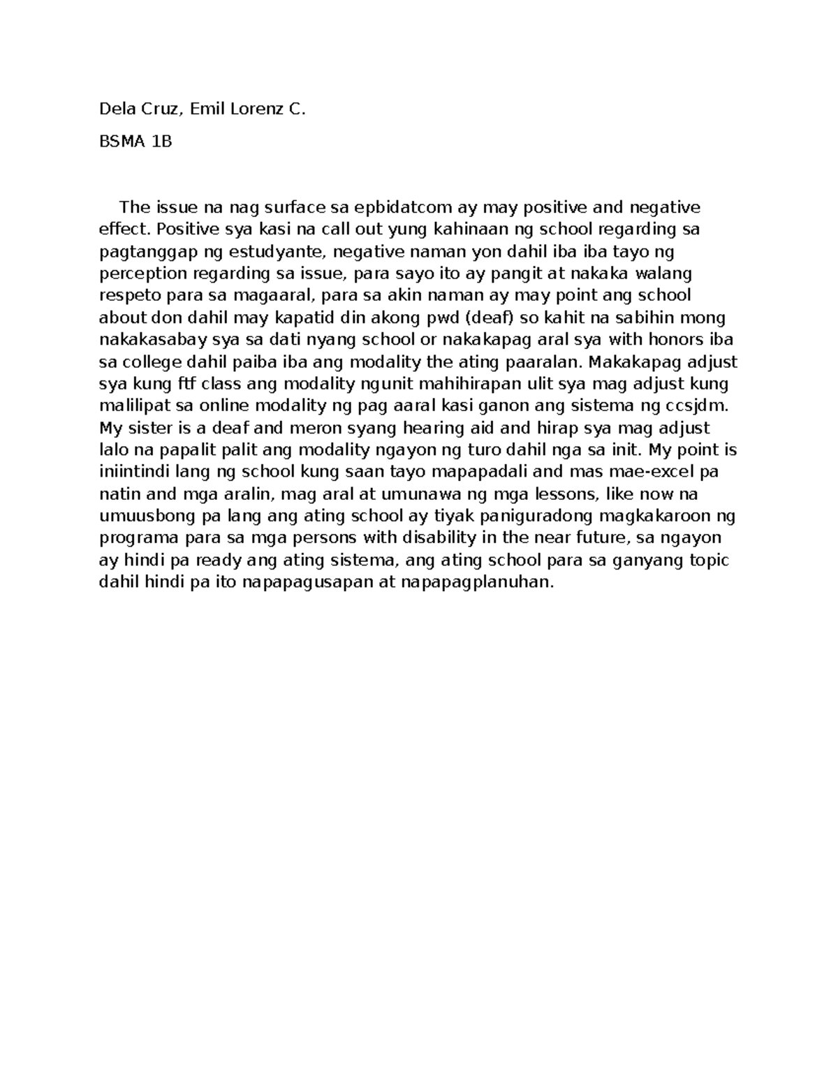 Blr isyu - Example of an Issue about Business law and regulations ...