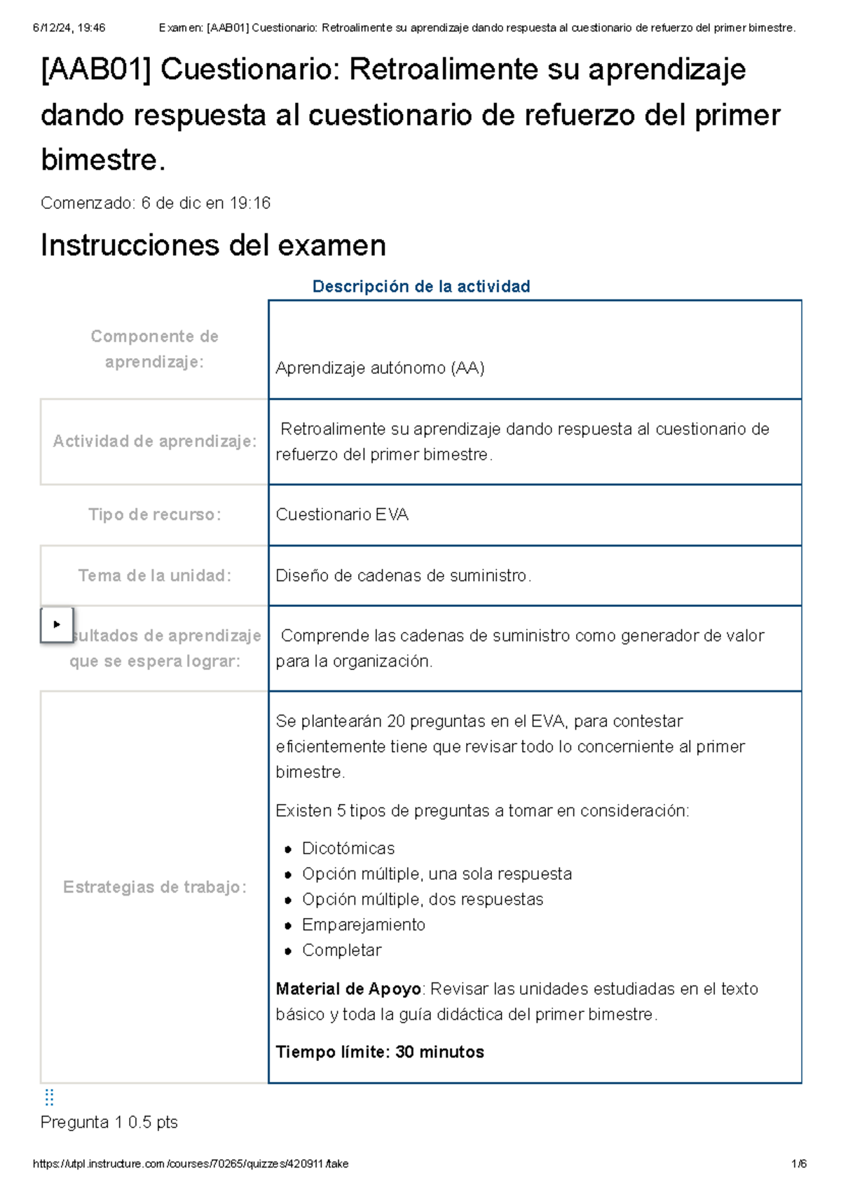 Examen [AAB01] Cuestionario Retroalimente su aprendizaje dando ...
