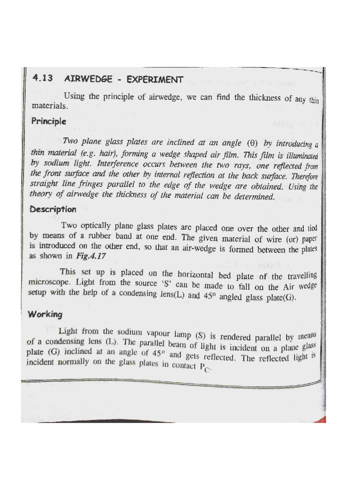 Airwedge Experiment Notes - Physics 4.13 - Studocu