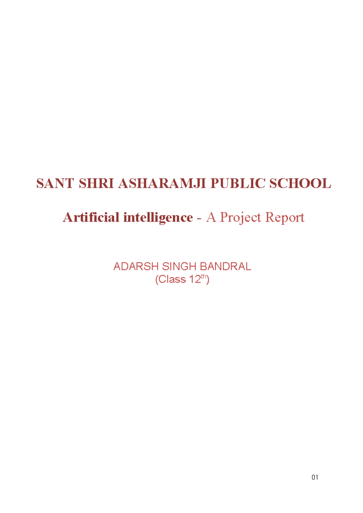 AI Project Report: Strategic Mind for AISSCE (Class 12) - Studocu