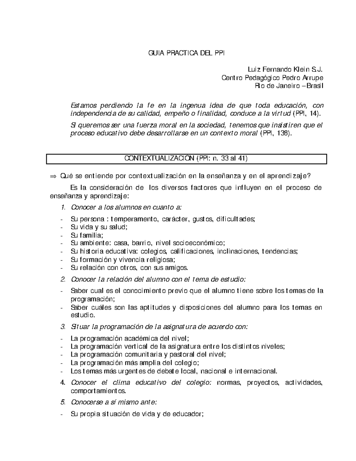 Guía Práctica para la Elaboración del PPI: Metodología y Aplicación - Studocu