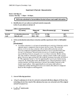 Melting point determination Lab Report - Determination of Melting ...
