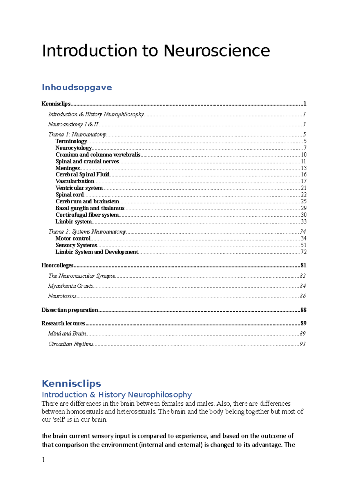 Introduction to Neuroscience: Key Concepts and Neuroanatomy Insights ...