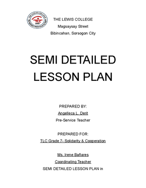 Summarizing Lesson plan - A Detailed Lesson Plan in English School ...