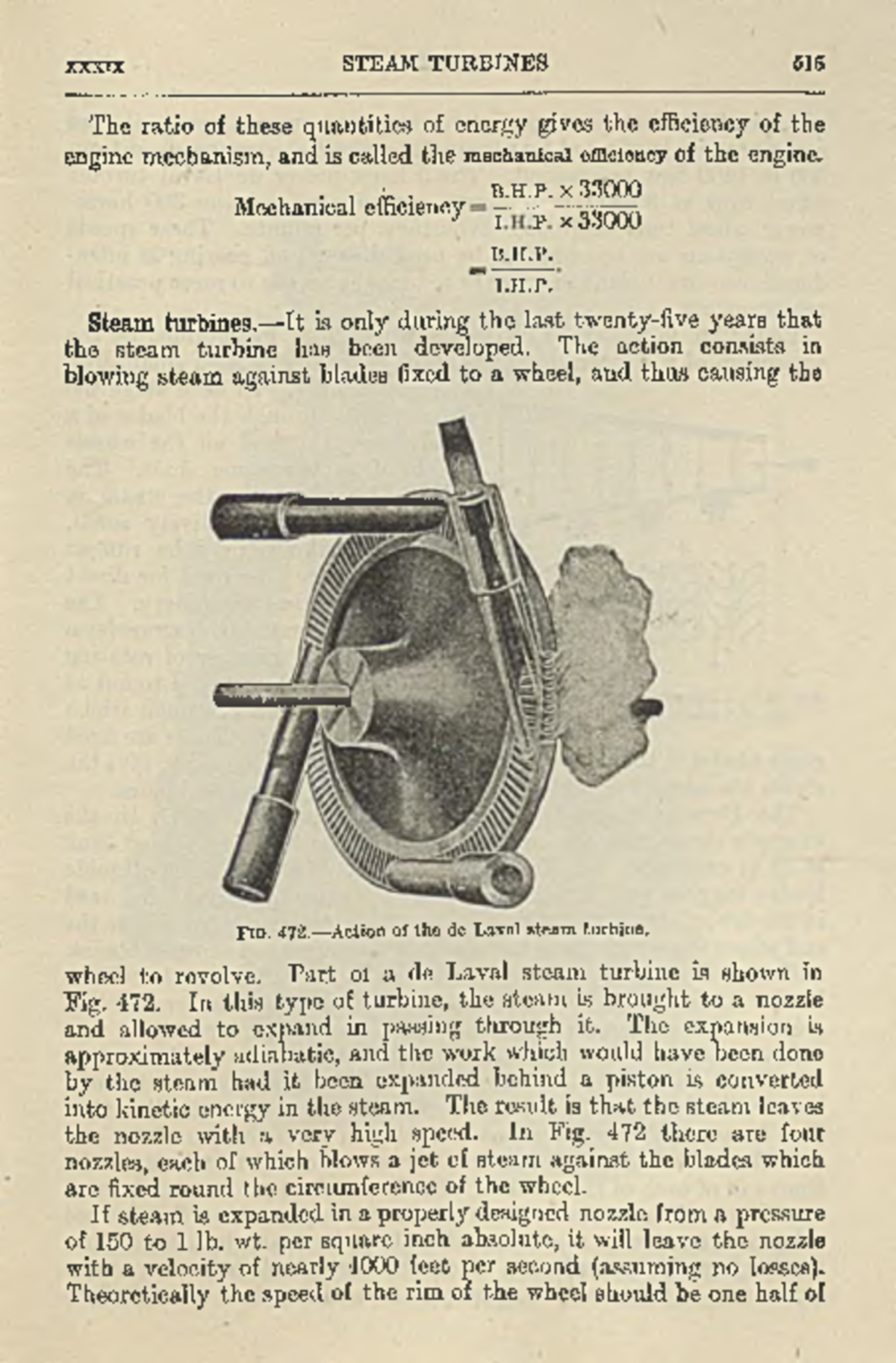 STEAM TURBINES IX 515: Mechanical Efficiency and Operation - Studocu