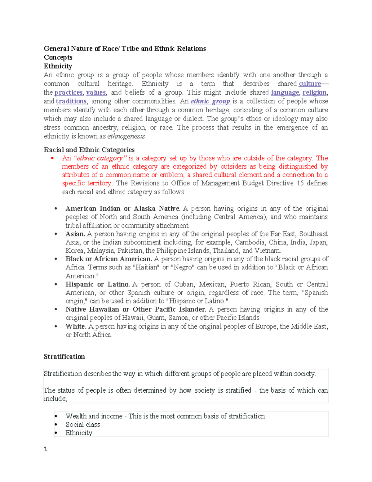 Racial Classifications and Ethnic Groups: Insights into Diversity ...
