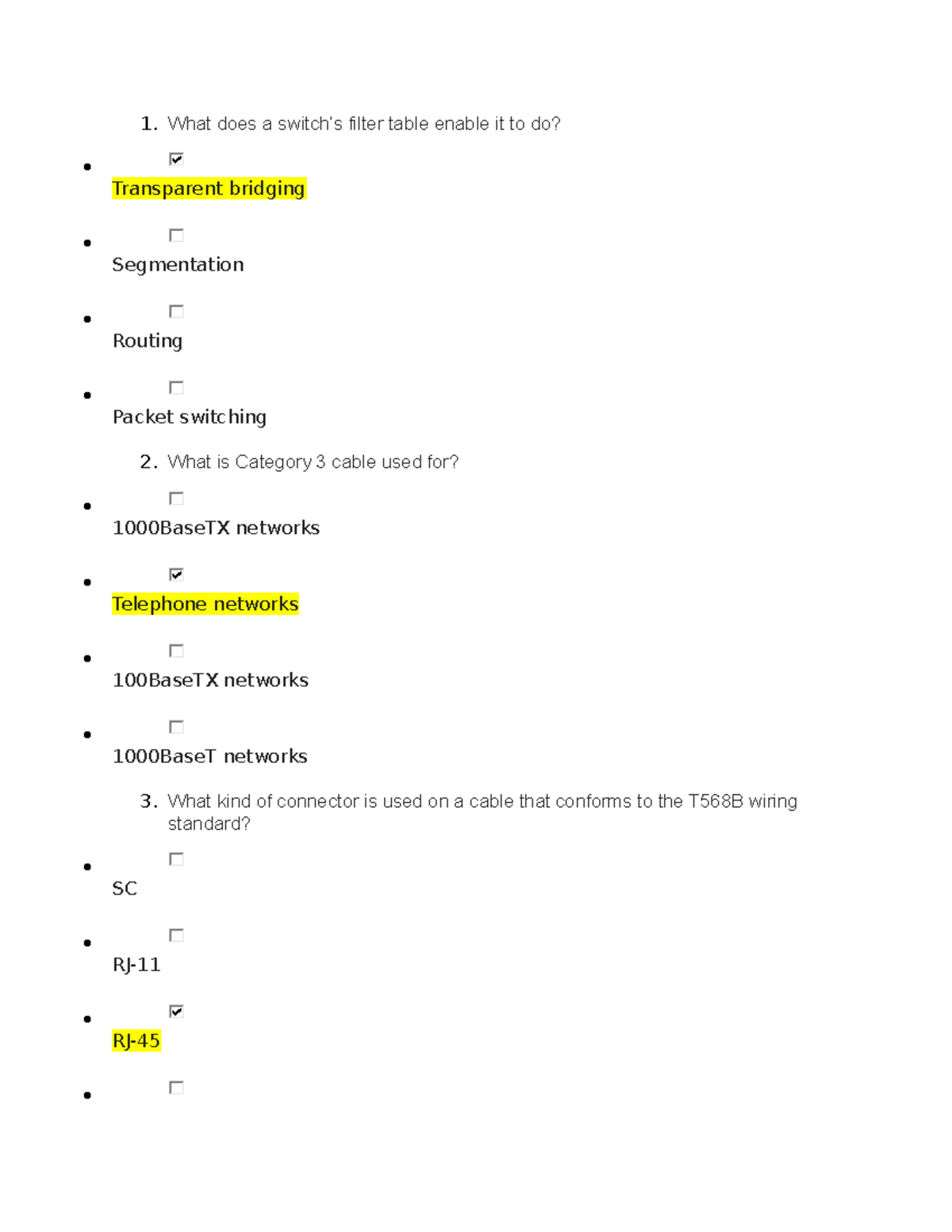 IT212 Milestone 1 Study Guide: Networking Concepts and Questions - Studocu