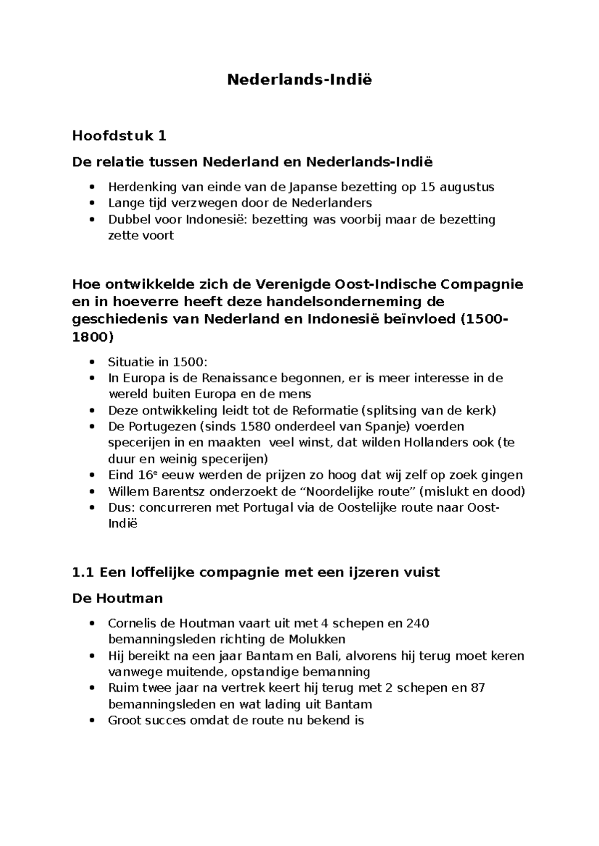 Nederlands-Indië Aantekeningen: Geschiedenis en Invloed (1500-1963 ...