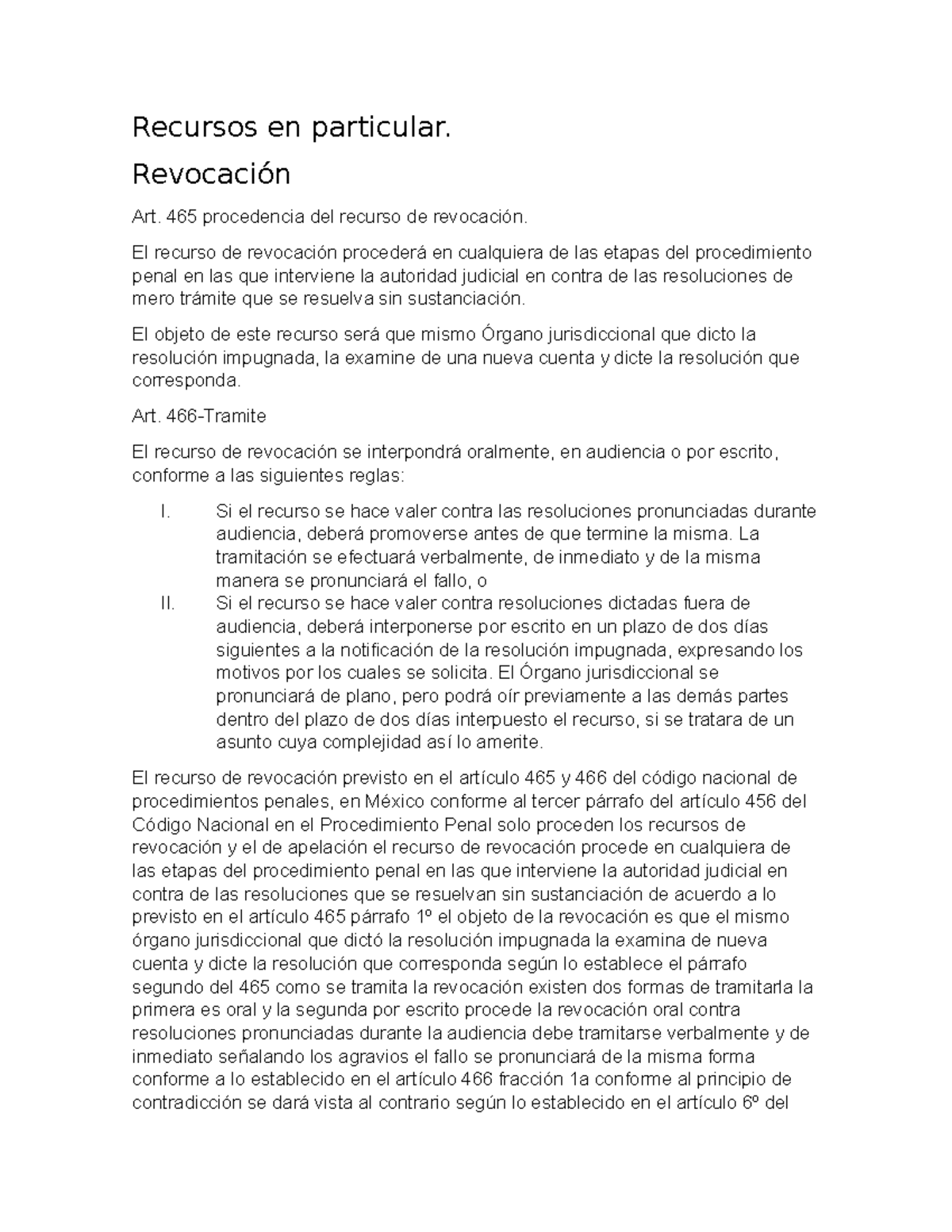 Recursos de Revocación en el Procedimiento Penal: Análisis y Tramite ...