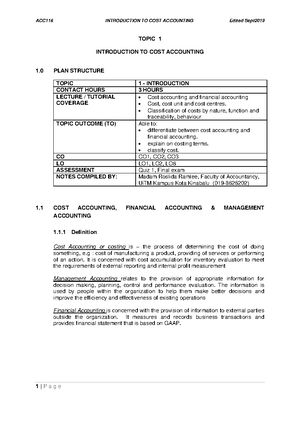 ACC117- assingment example - Accounting - UiTM - Studocu