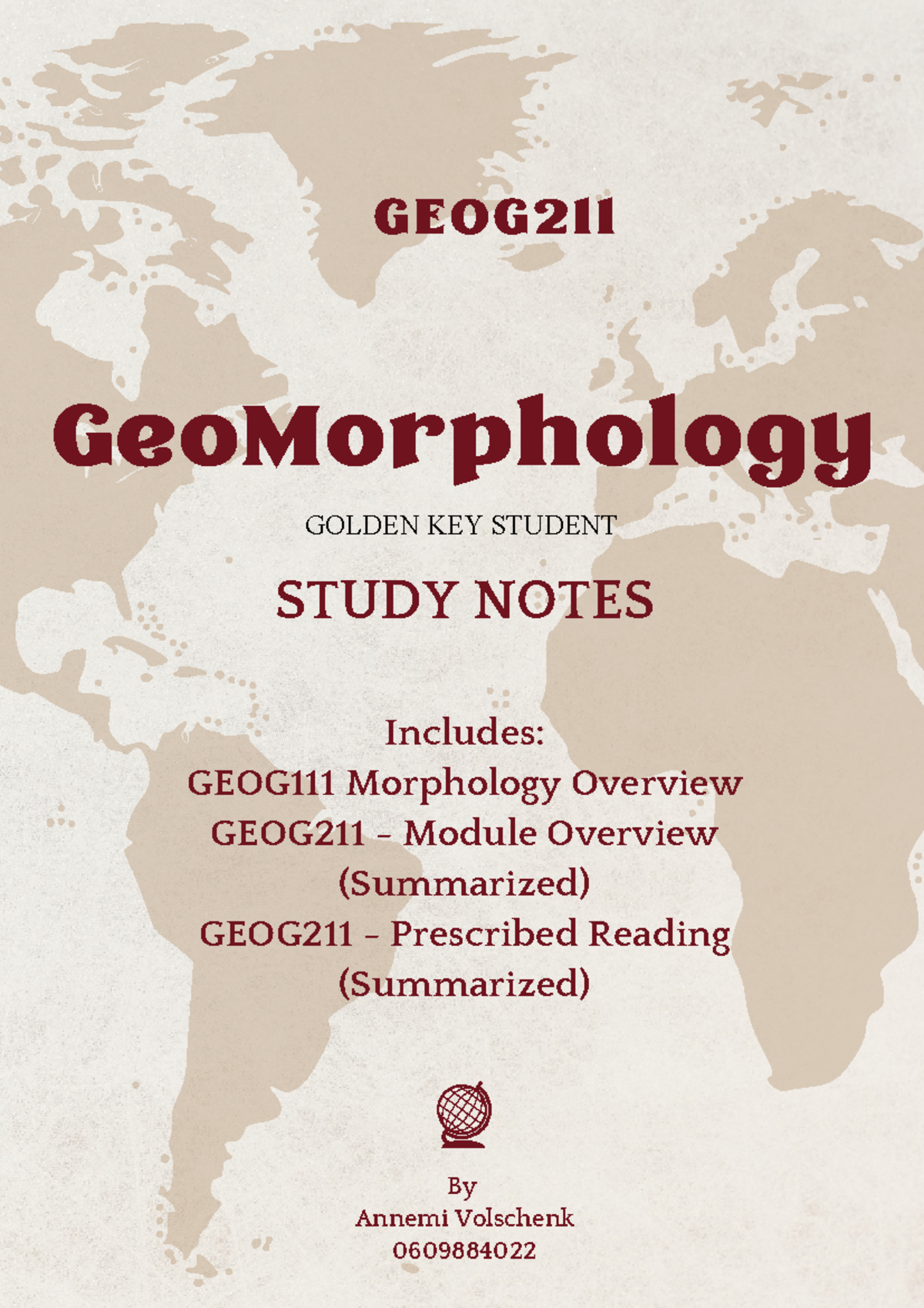 GEOG211 - Comprehensive Geomorphology Study Notes and Insights - Studocu