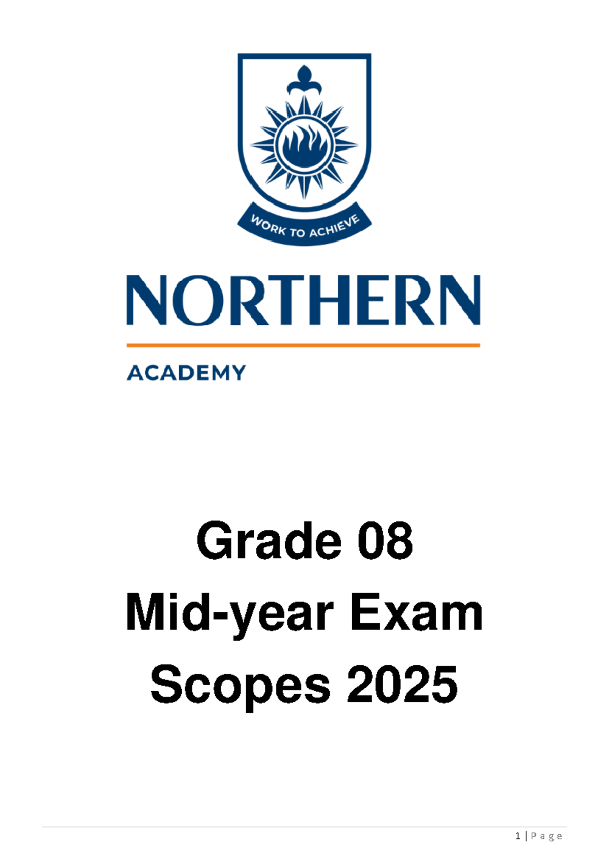Grade 08 Exam Scopes 2025: Rules & Procedures for Fair Assessment - Studocu