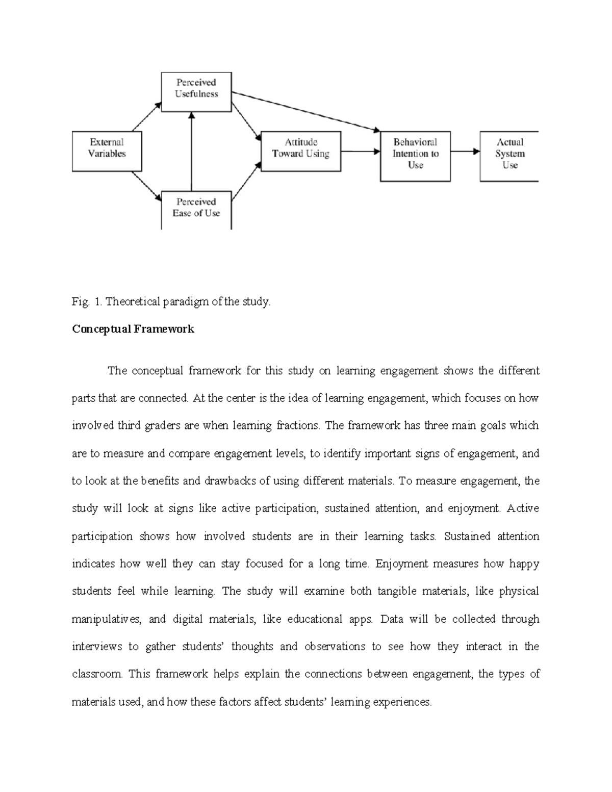Chapter II - PART 2: Conceptual Framework on Learning Engagement - Studocu