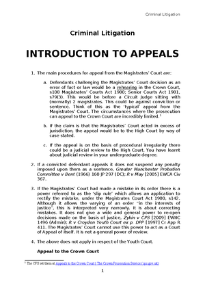 5. How to Conduct a Plea in Mitigation - The aims of a plea in ...