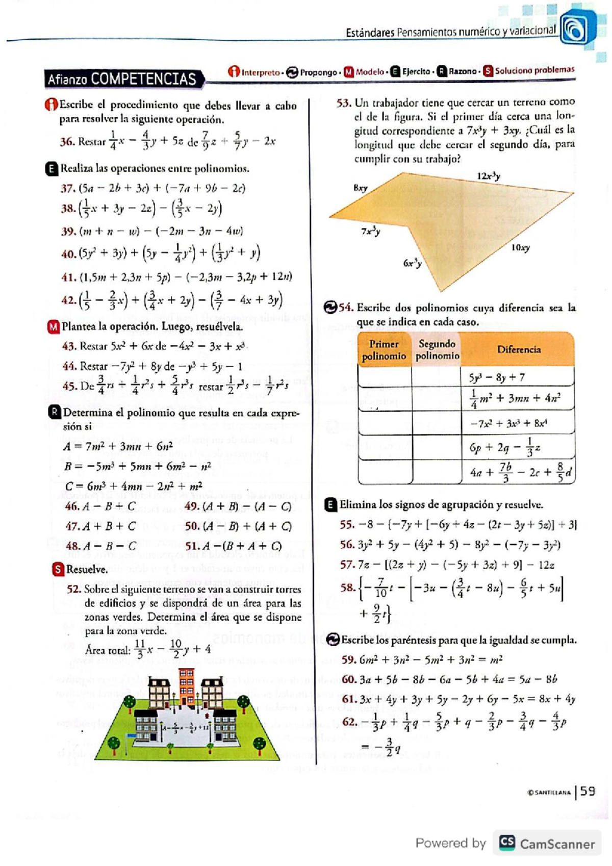 Mat8 Final Exam: Suma de Polinomios y Resolución de Problemas - Studocu