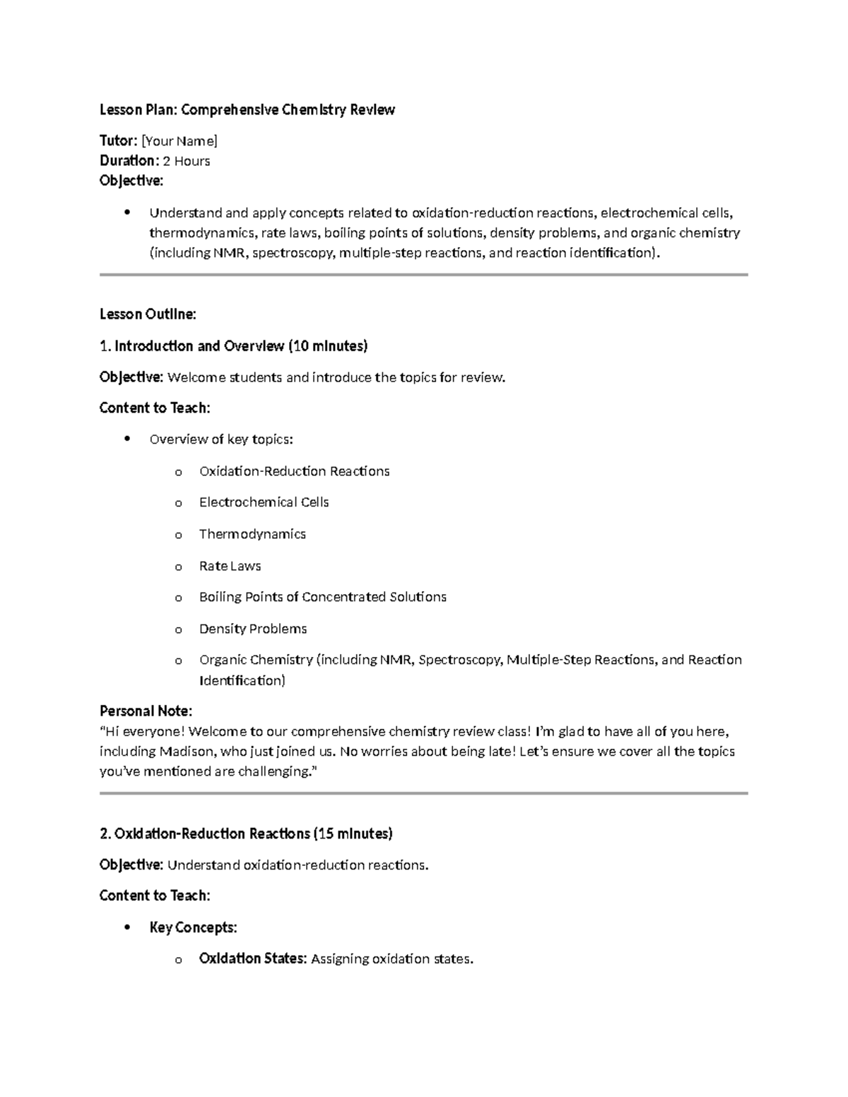 DAT Students - This are DAT Notes. - Lesson Plan: Comprehensive ...