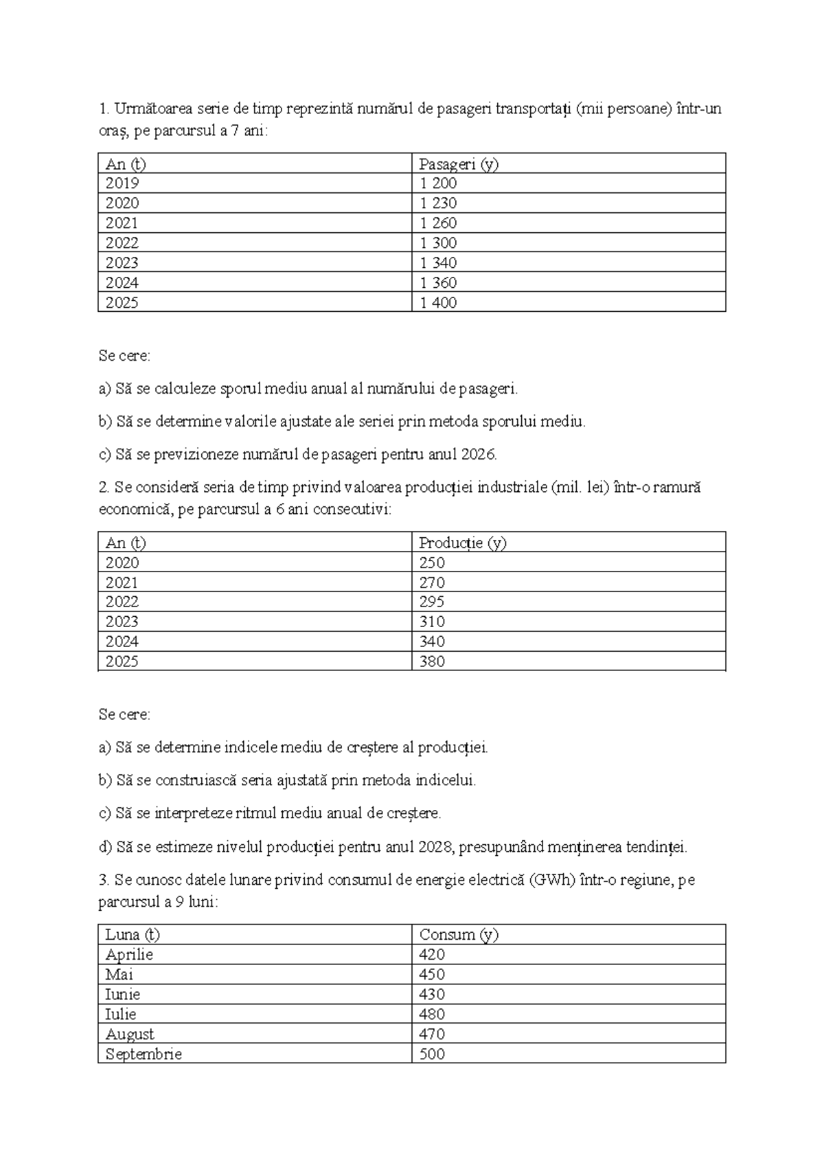 Seminar 13 - Curs: Analiza Seriilor de Timp și Prognoze - Studocu