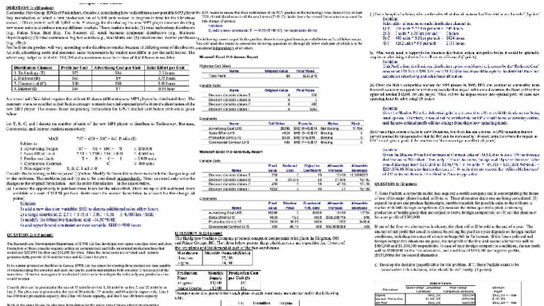**Title: EPG MP3 Player Distribution Strategy Analysis (Course Code ...