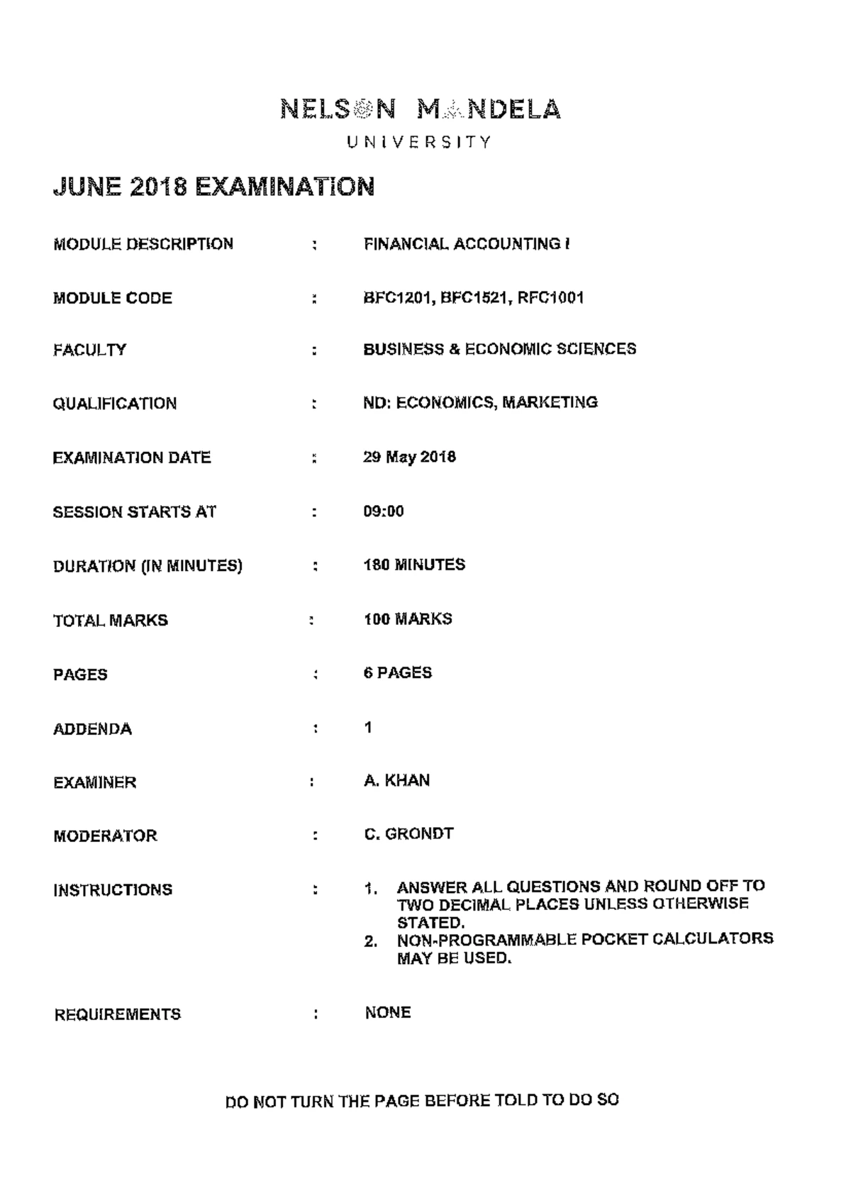Fundamentals of Accounting (BFC1010) Syllabus Guide Review - Studocu