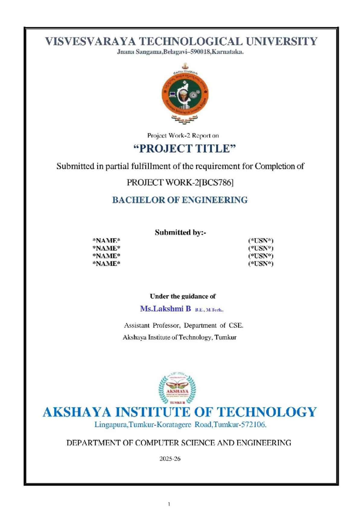 Project Report on WORK-2 for B.E. in CSE at VTU - Studocu