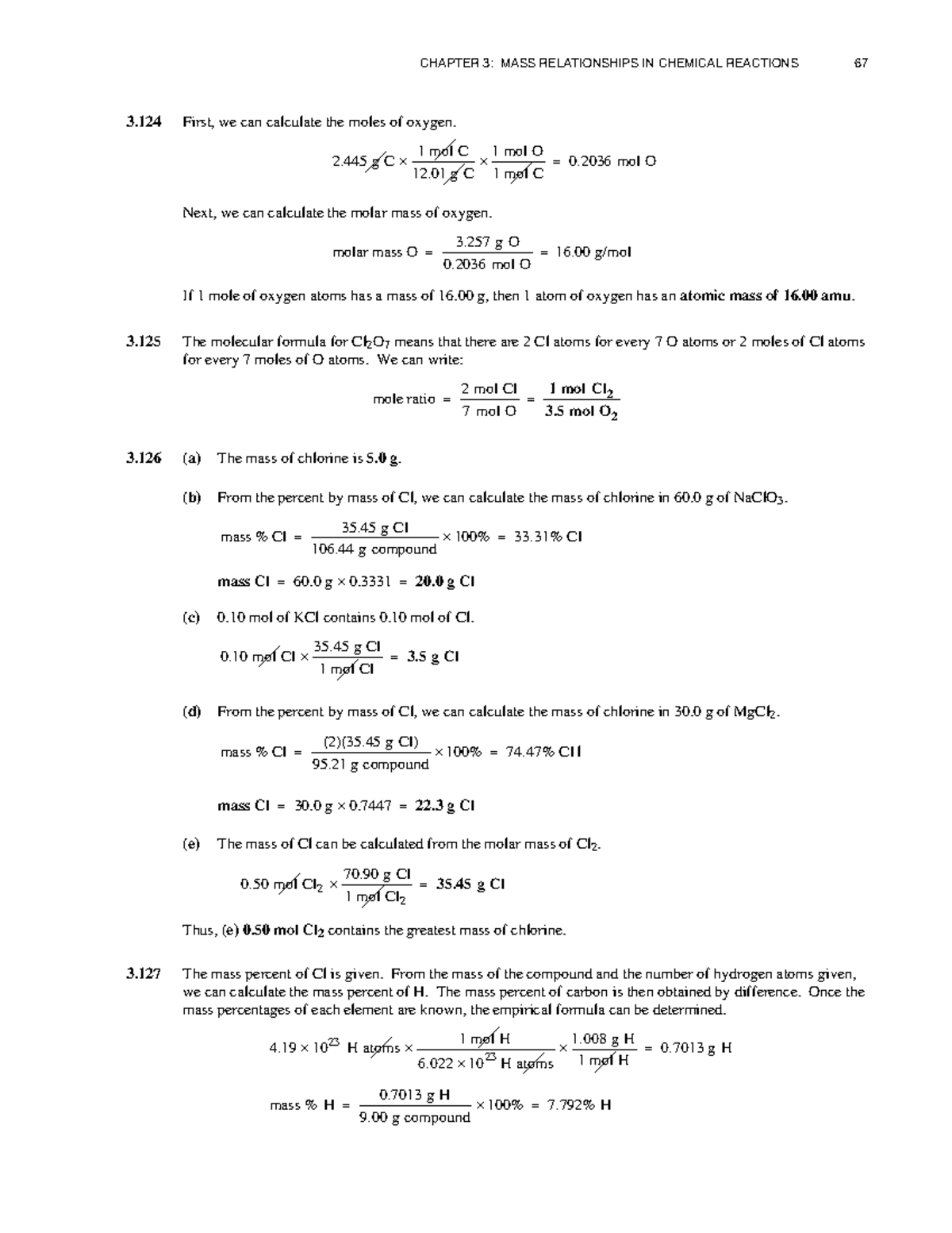 CHAPTER 3: Mass Relationships in Chemical Reactions (CHEM 10) - Studocu