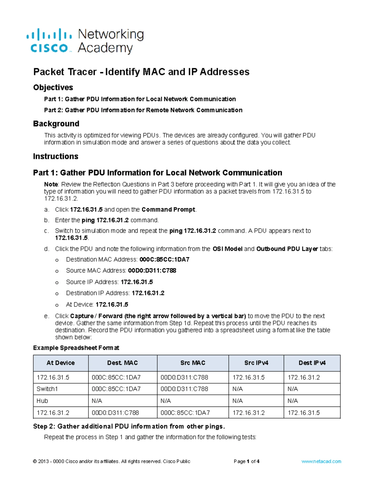 2.9.2 Lab - Basic Switch & End Device Configuration Guide - Studocu