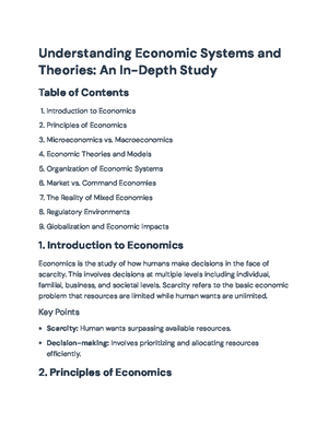 Economics 101: Core Concepts, Principles, and Economic Systems ...