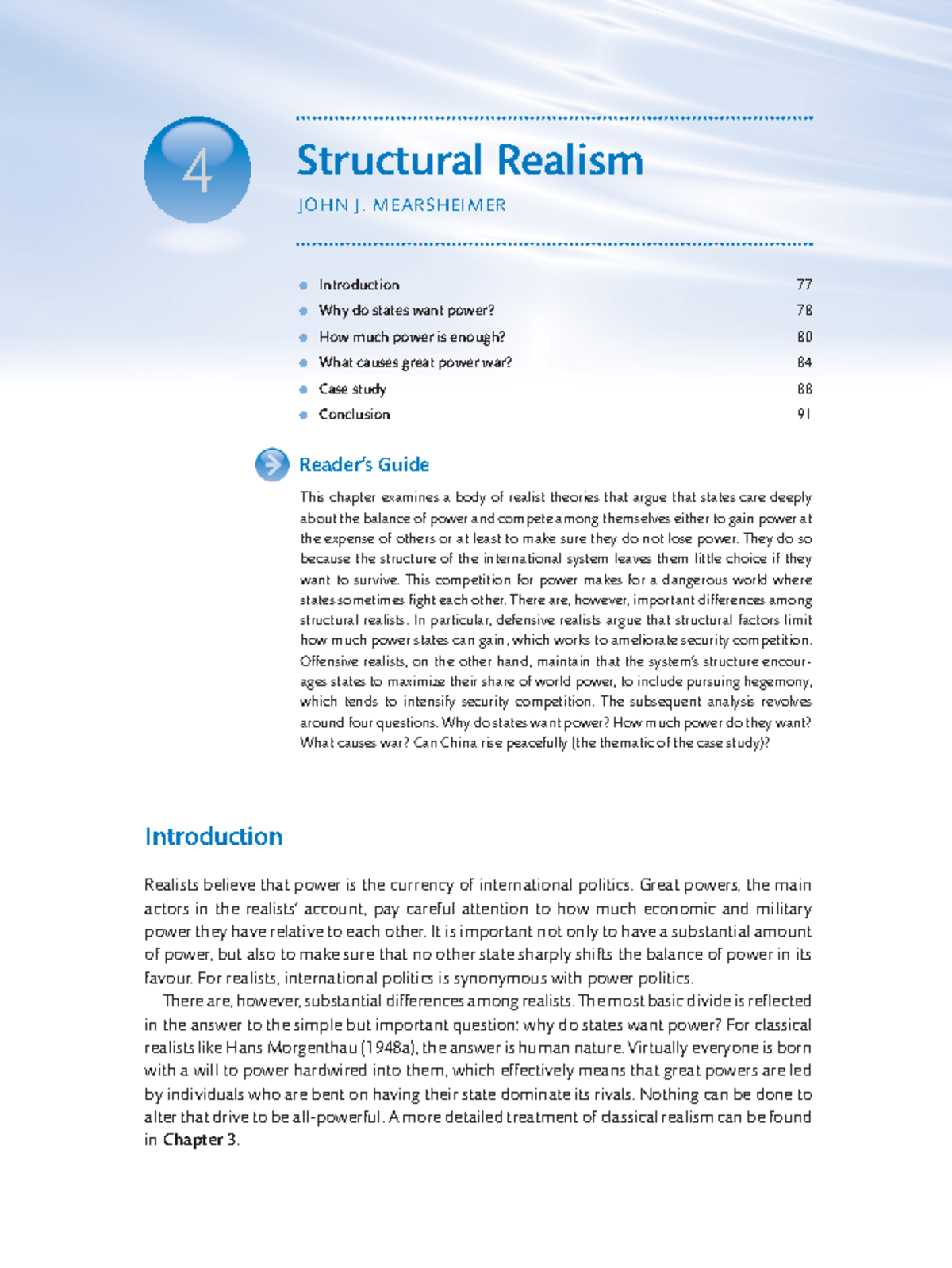 Structural Realism: Insights from John Mearsheimer's Theories - Studocu