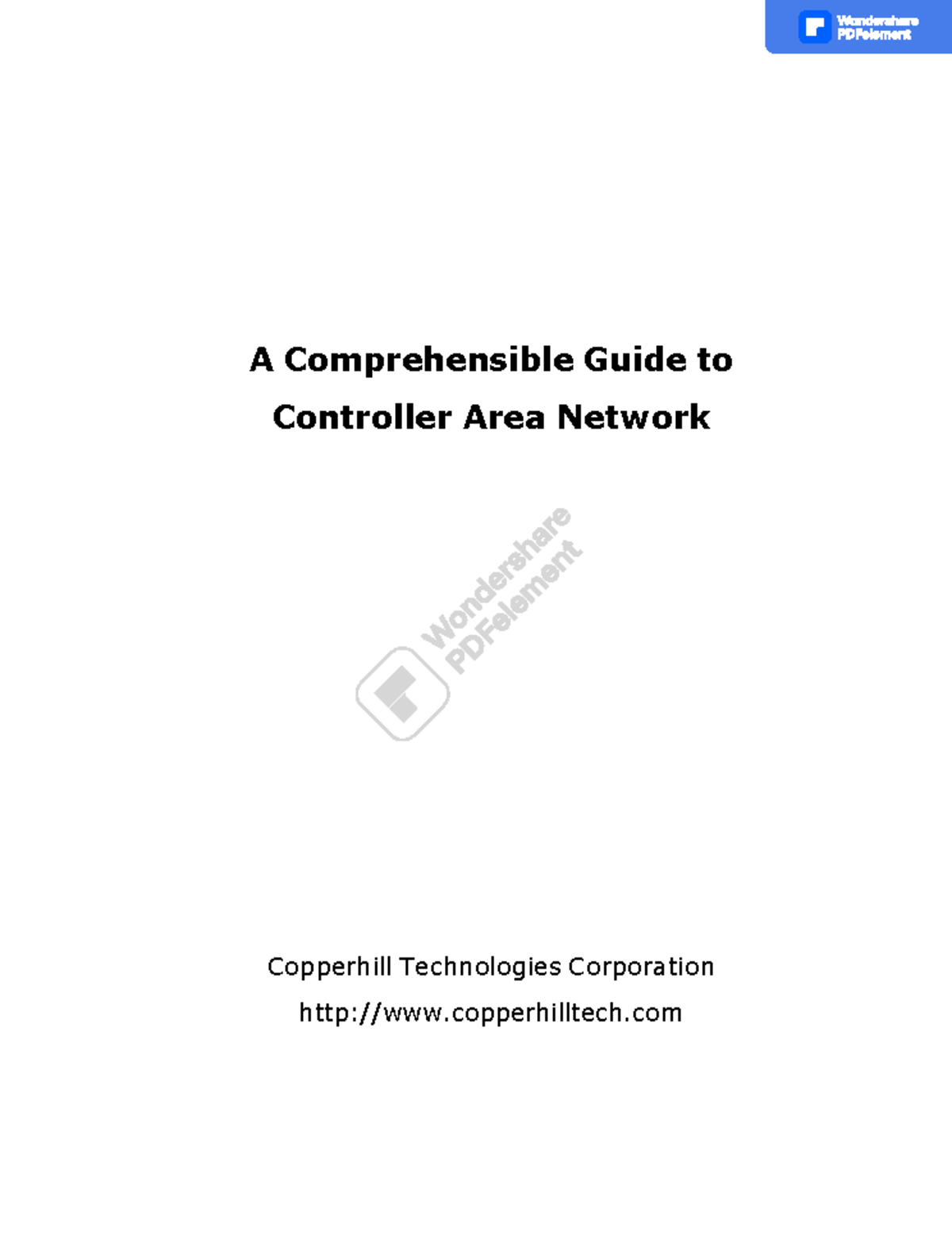 A Comprehensive Guide to Controller Area Network (CAN) - Studocu
