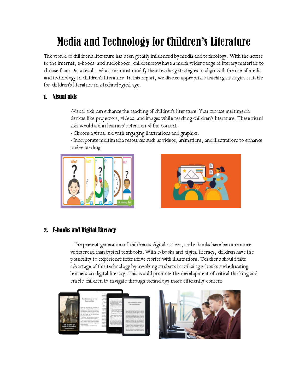 Strategies for Media & Tech in Children’s Literature: Best Practices ...
