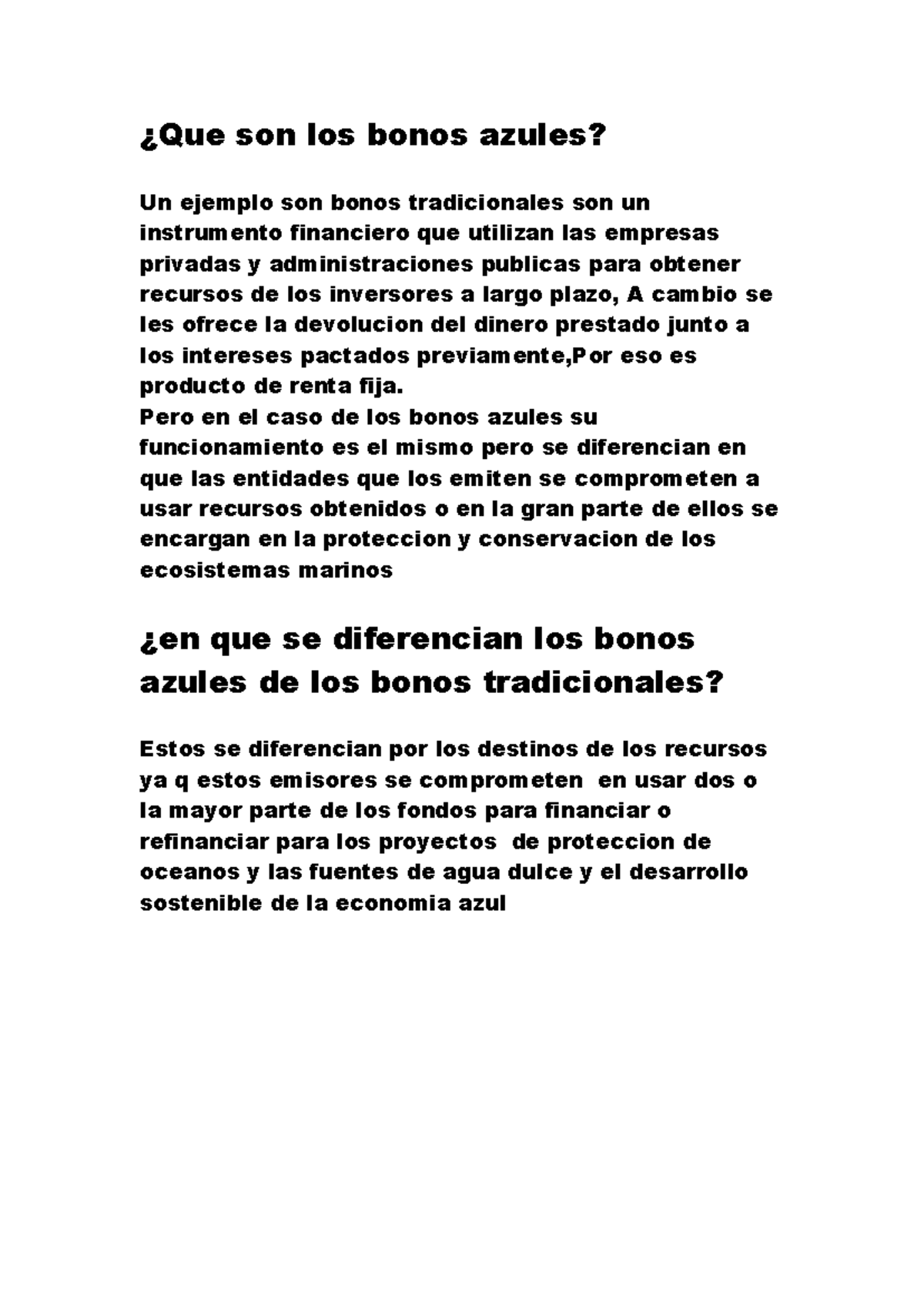 ¿Que son los bonos azules - Pero en el caso de los bonos azules su ...