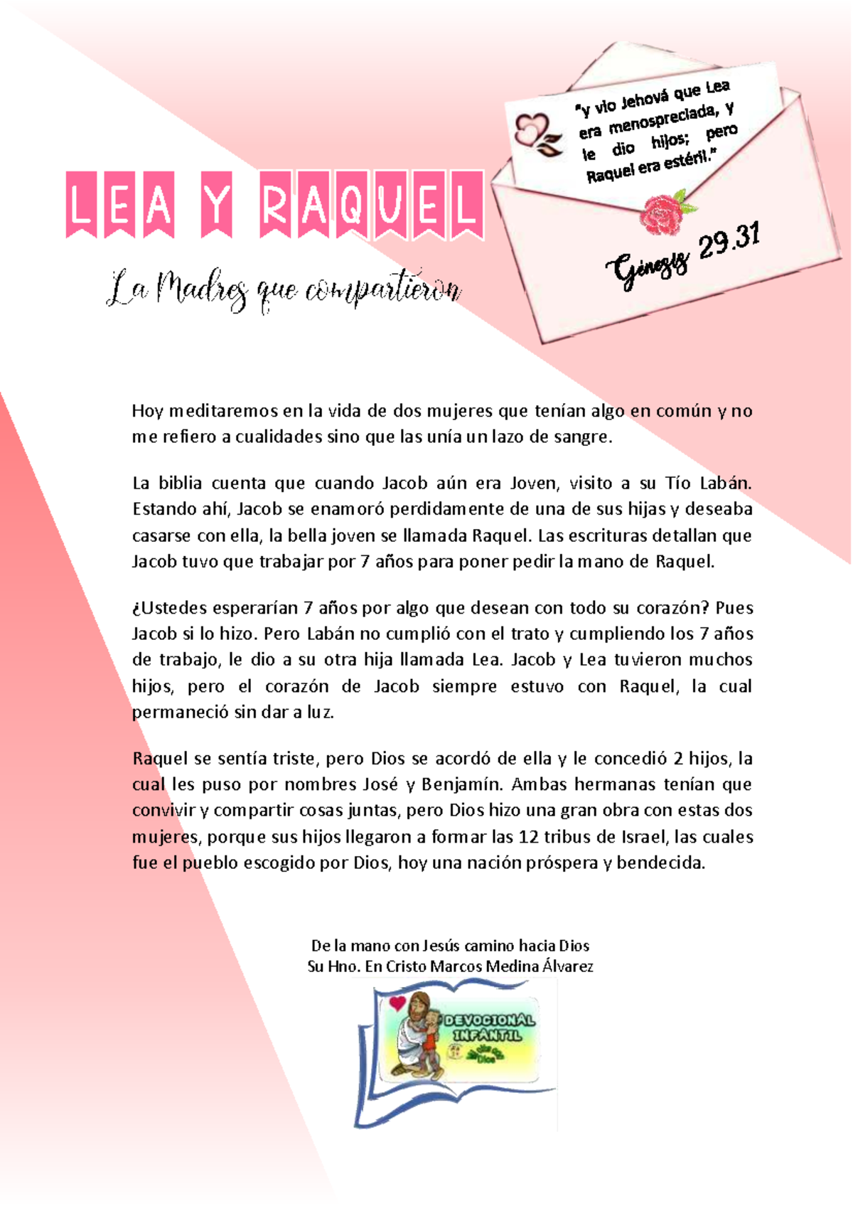 006 - Lea y Raquel: Las Madres de las 12 Tribus de Israel - Studocu