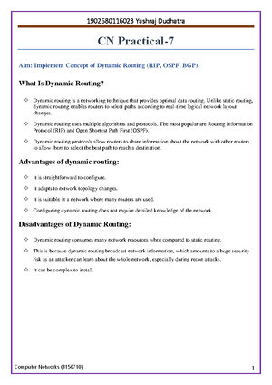 CN Practical list - Computer Network - Studocu