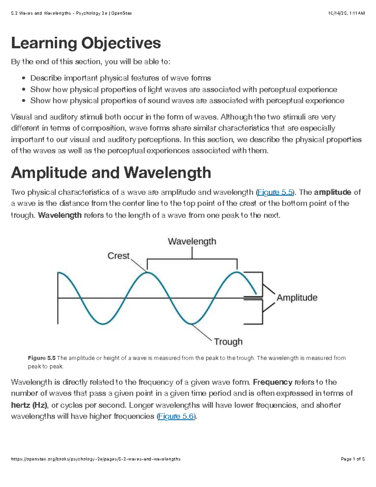 Waves and Wavelengths: Understanding Light & Sound Properties - Psych ...