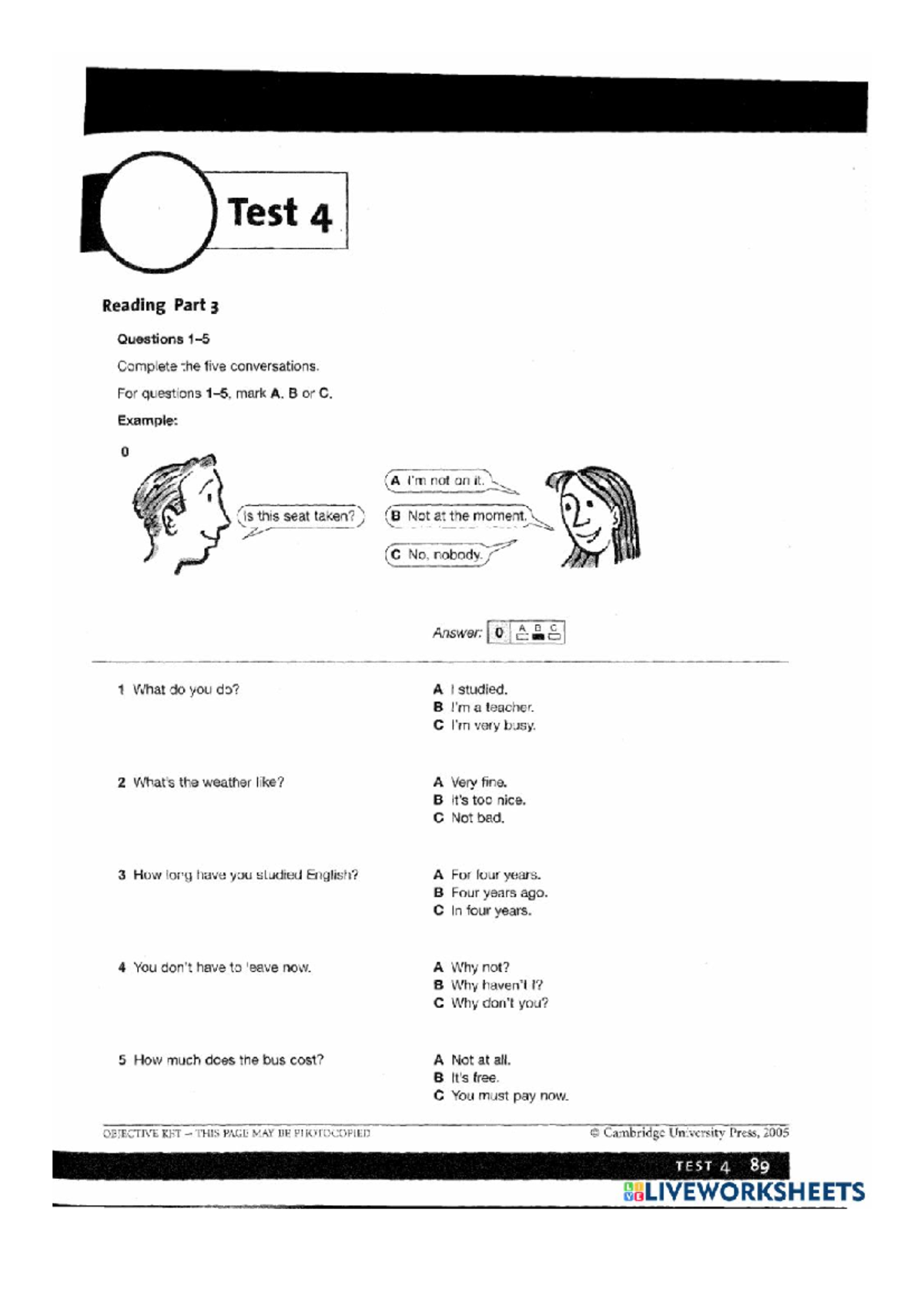Document - Bài 1 - Test 4 Reading Part 3 Questions Complete the five ...