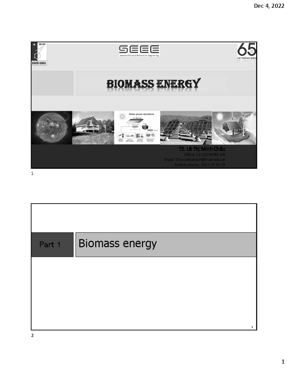Chapter 4: Biomass Energy Overview and Conversion Processes (BIOMASS ...