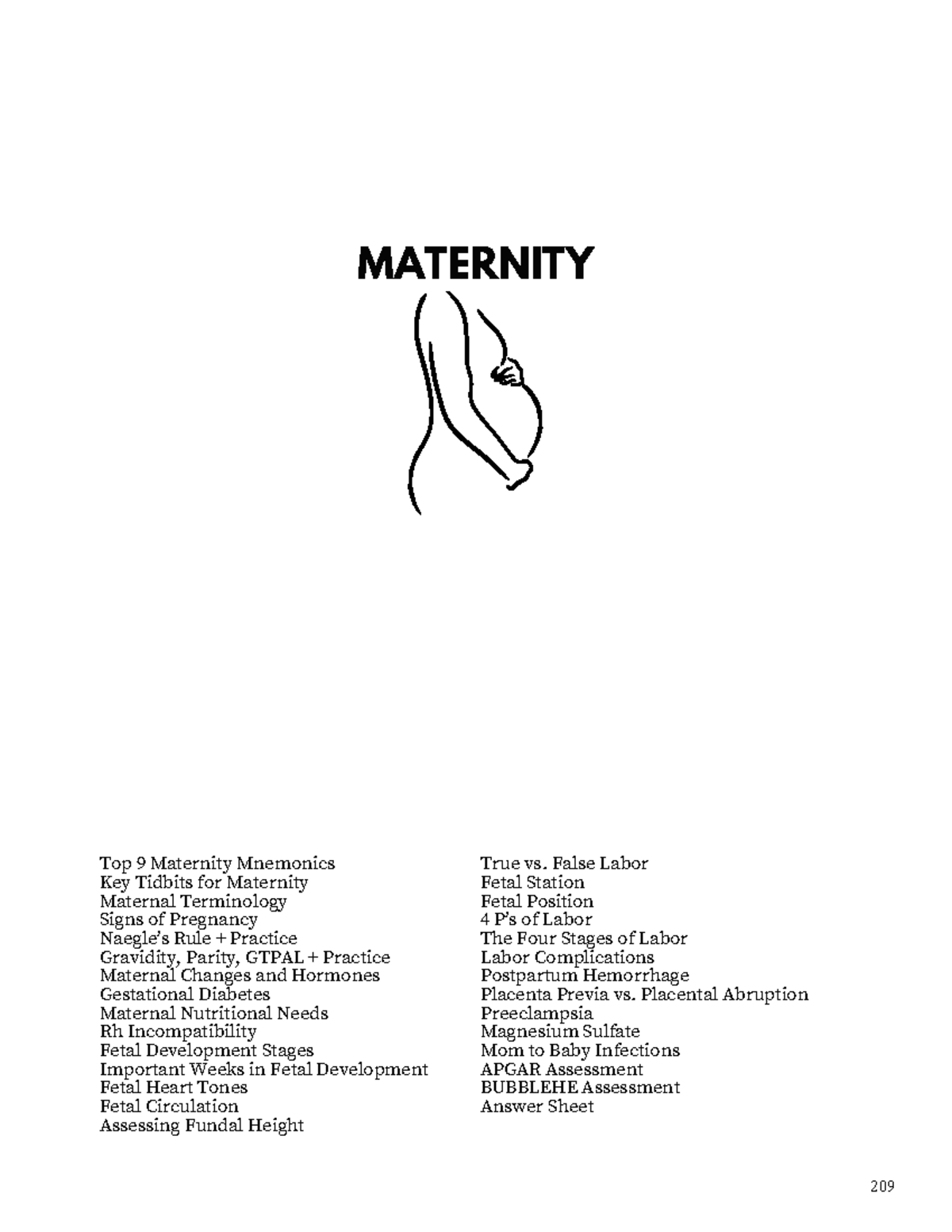 Maternity Nursing NRS 460 Study Guide: Key Concepts & Mnemonics - Studocu