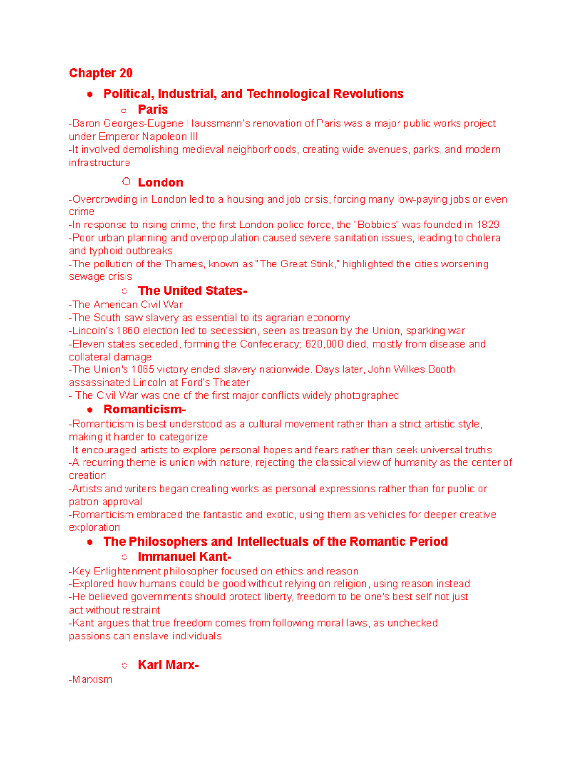 Romanticism and Transcendentalism: Overview and Key Figures in Chapter ...