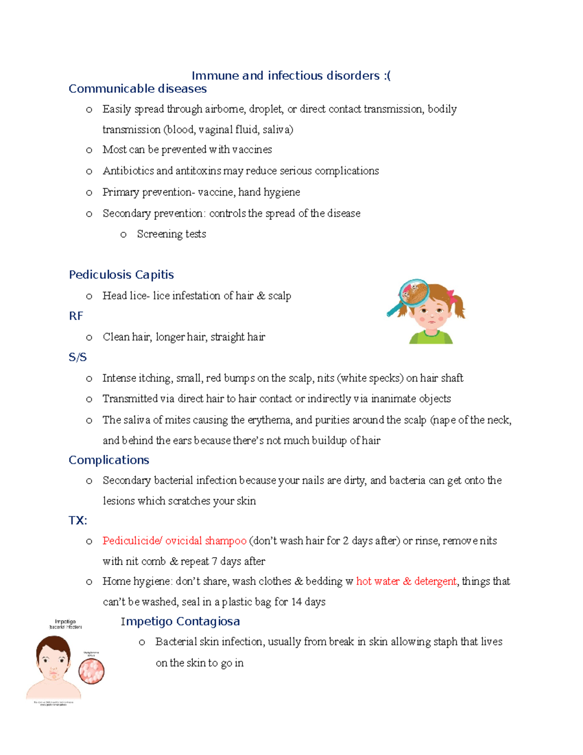 Immune and Infectious Disorders: Overview of Communicable Diseases ...