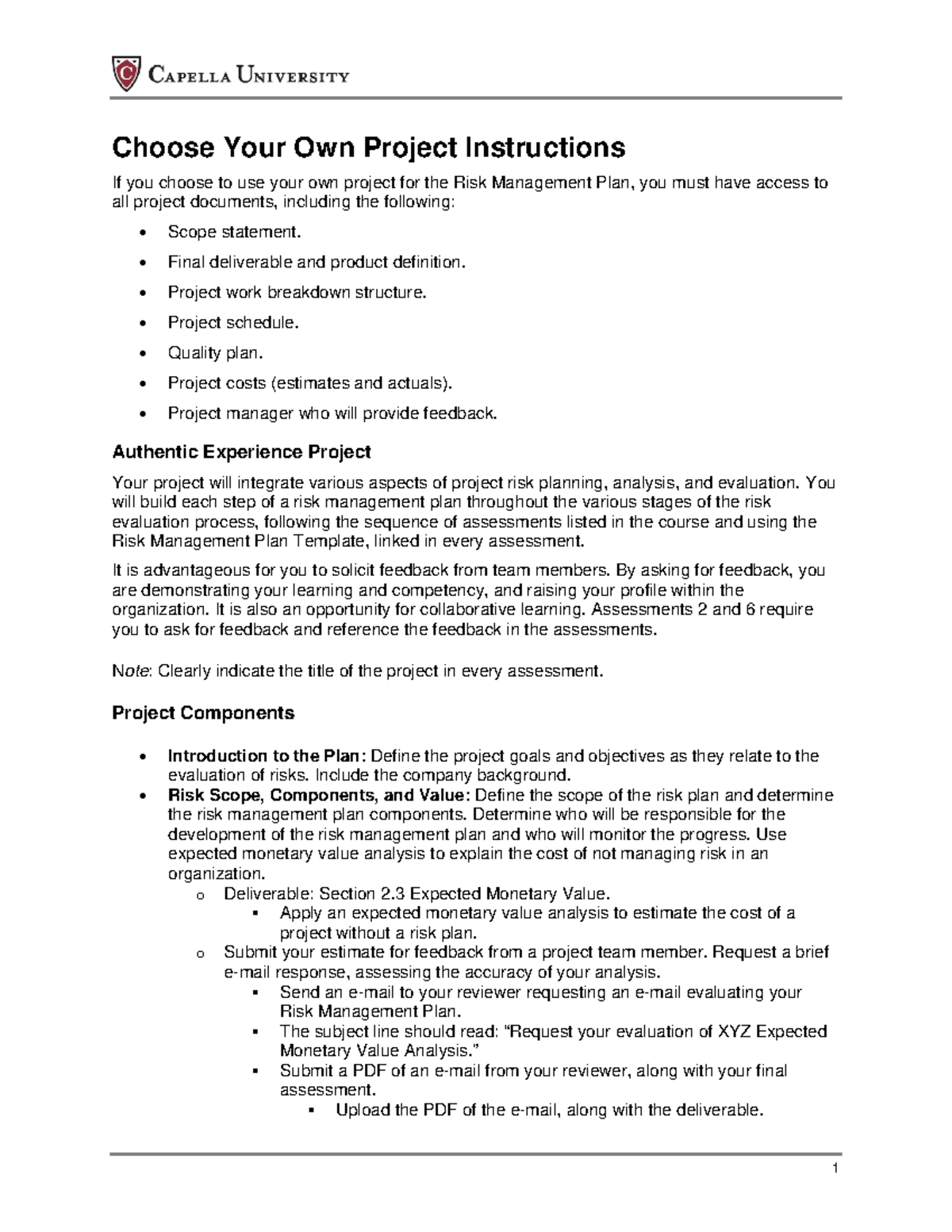Cf choose your own project instructions - Choose Your Own Project ...