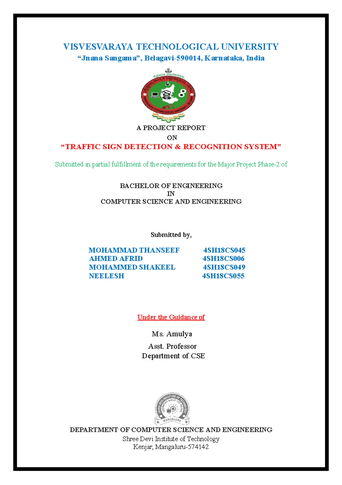 Full Stack Development Report - VISVESVARAYA TECHNOLOGICAL UNIVERSITY ...