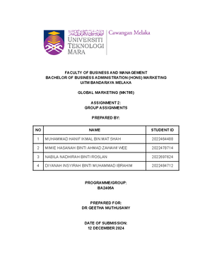 ZUS Coffee MKT420 Assignment 1 Analysis ON Marketing Environment ...