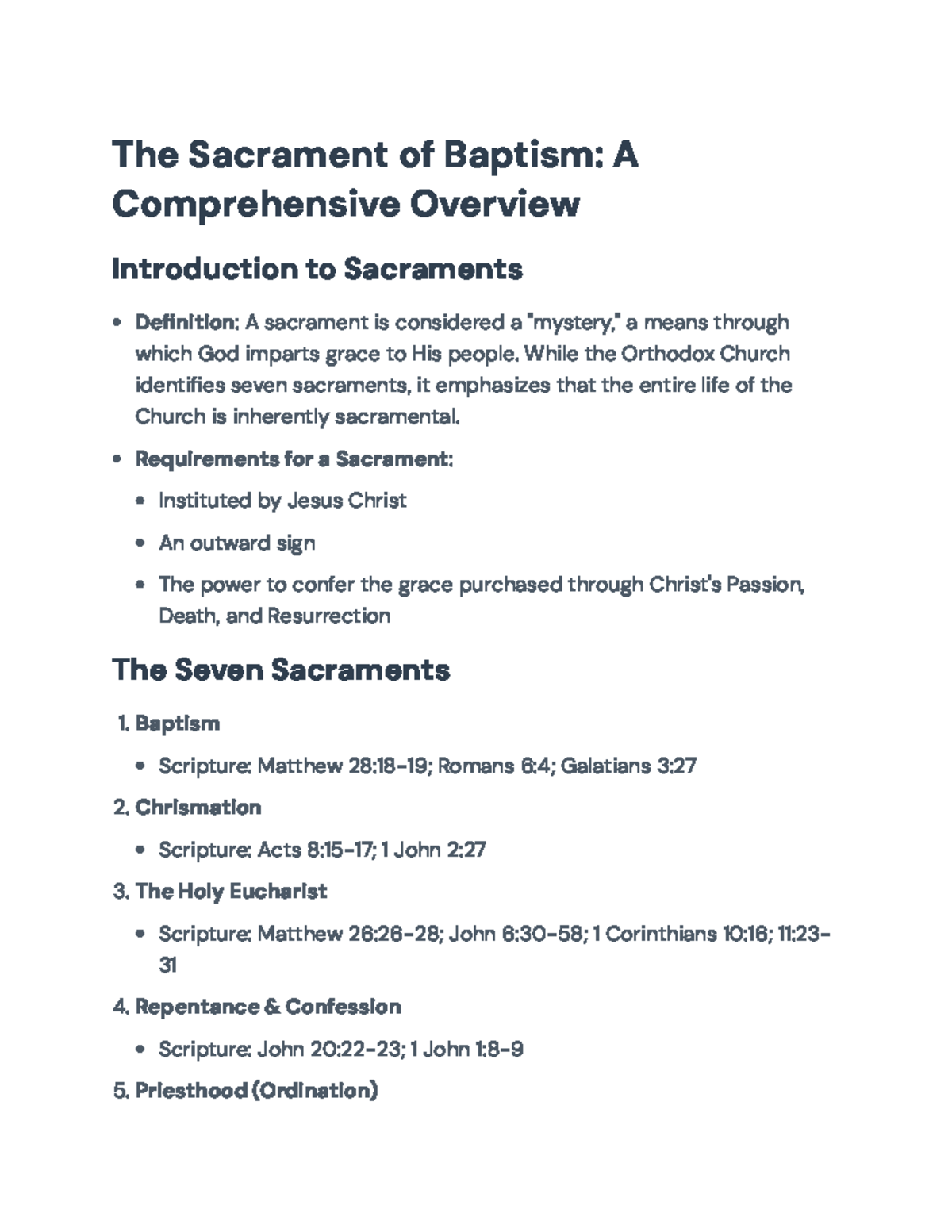 Orthodox Church Sacraments: Detailed Overview of Baptism Essentials ...
