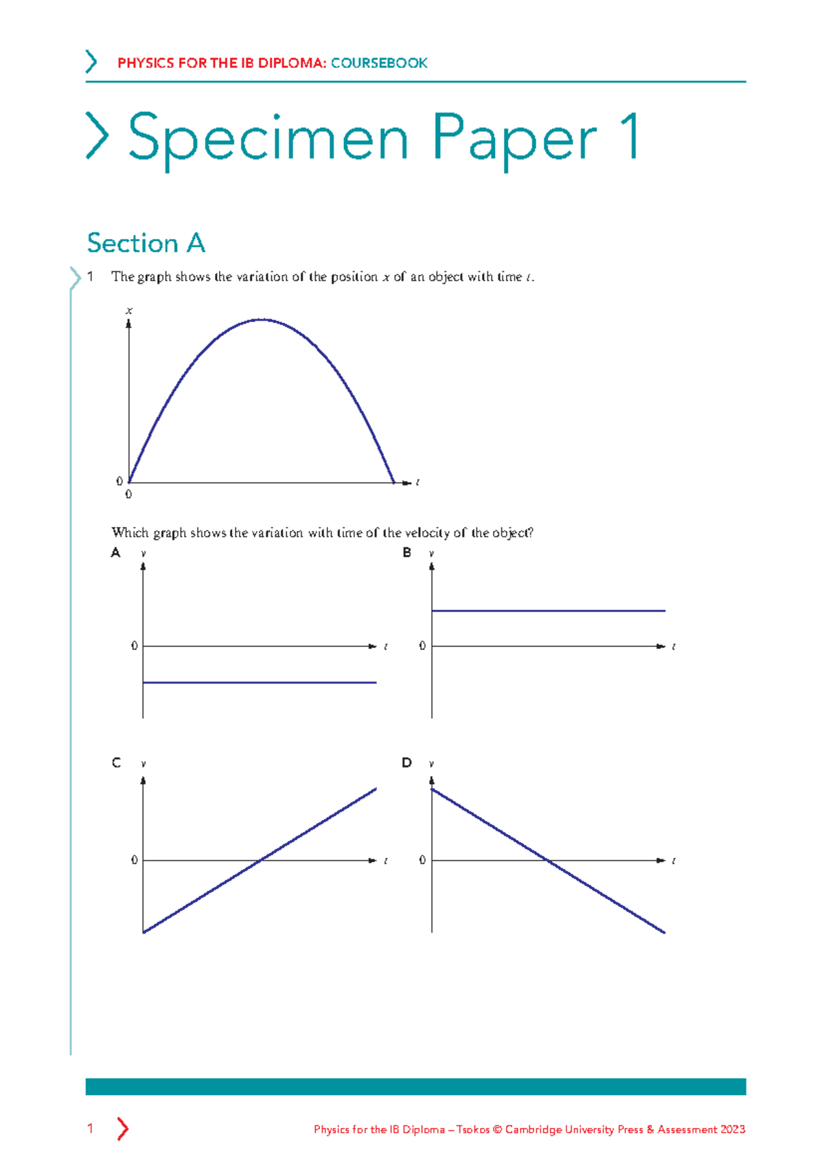IB Physics DC SP 1 HL - Worksheet on Forces and Motion Principles - Studocu