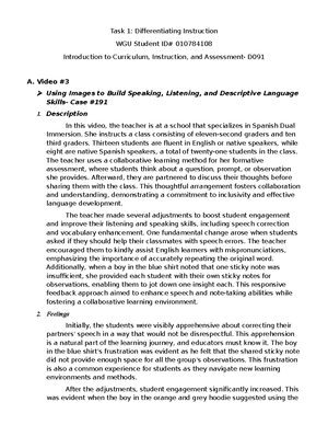 Task 2 - Passed - DHM3 Task 1: Integrating Technology Educational ...