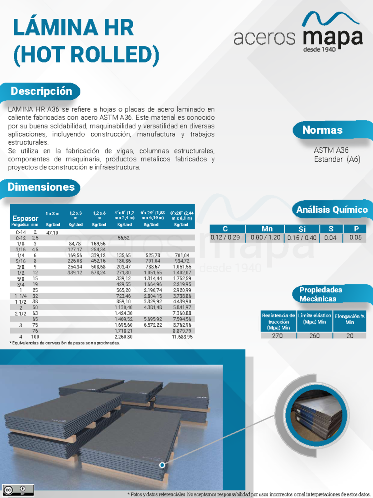 HR-A36: Descripción y Propiedades del Acero Laminado en Caliente - Studocu